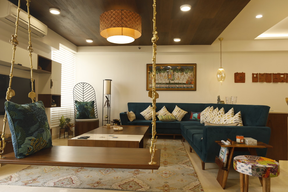 Mewari Residence - Indian - Living Room - Delhi - by Denotation Design ...