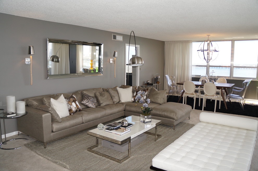 Miami Beach Condo - Contemporary - Living Room - Miami - by Design ...