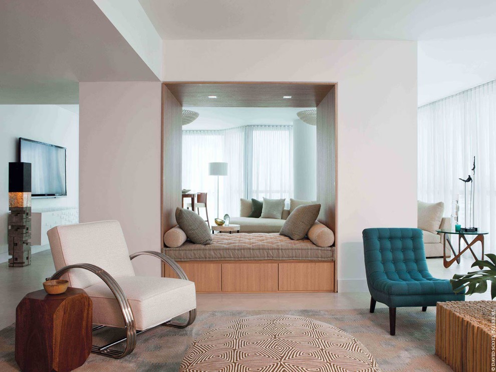Miami Beach Ocean Front Residence - Contemporary - Living Room - Miami ...