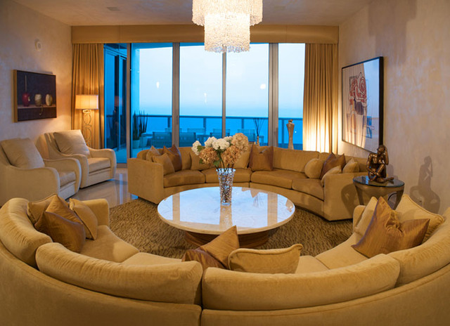 Miami Beach Penthouse - Contemporary - Living Room - Miami - by Betsy ...