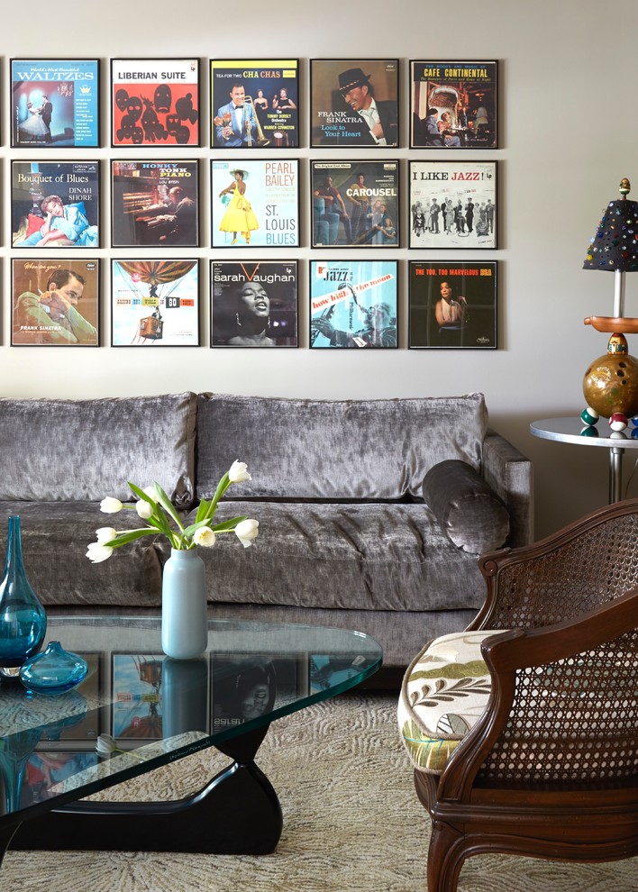 Mid-Century Eclectic Living Room - Eclectic - Living Room - Chicago ...