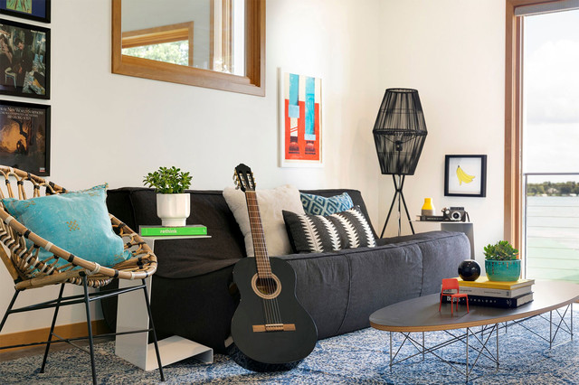 Mid Century Lake House - Eclectic - Living Room - Minneapolis - by Lucy ...