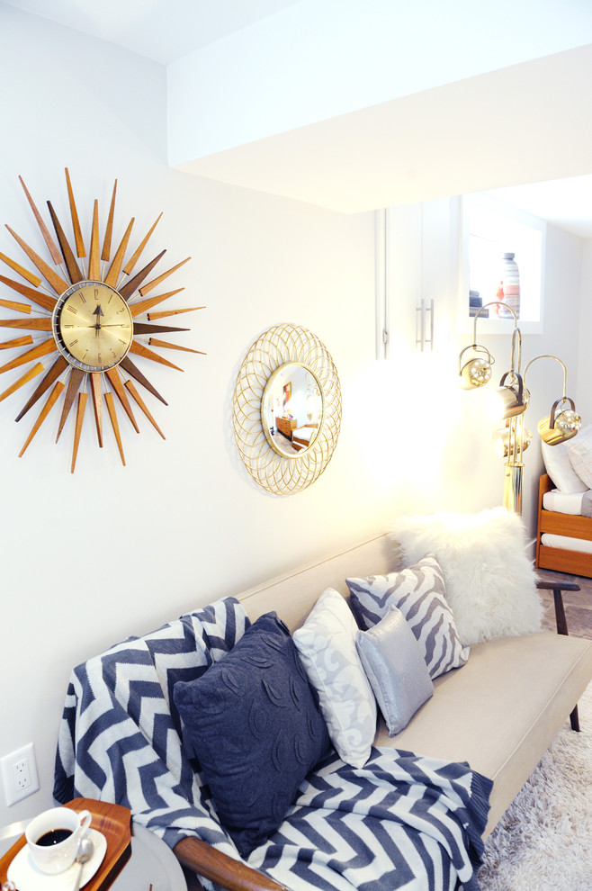 Mid Century Modern Basement Suite - Midcentury - Living Room - Calgary ...