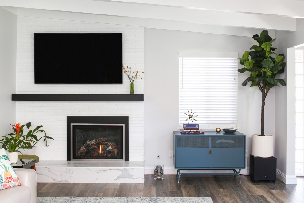 Mid-Century Modern Kitchen Remodel and Bathroom - Midcentury - Living ...