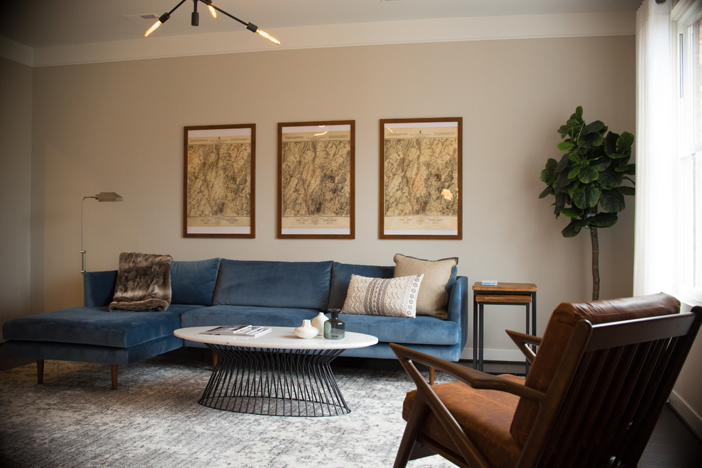 Midcentury Living Room Design - Midcentury - Living Room - Detroit - by ...