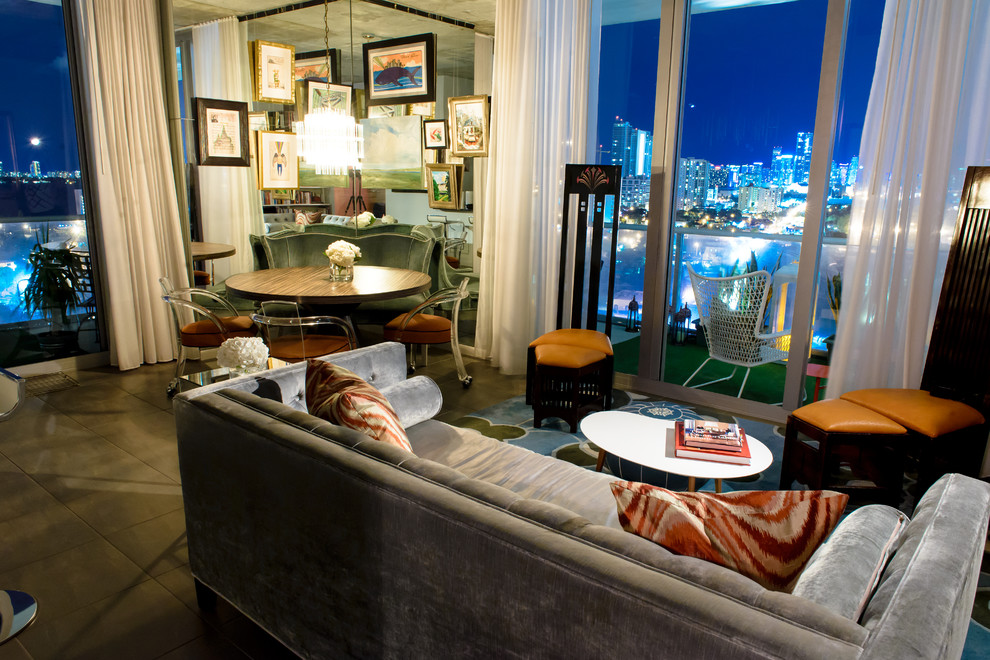 Midtown Miami - Eclectic - Living Room - Miami - by Errez Design Inc ...