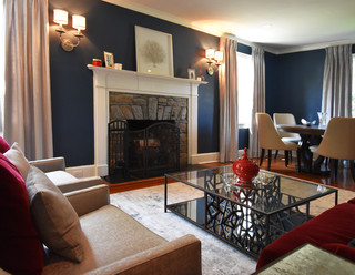Millburn: Living Room and Dining Room - Transitional - Living Room ...