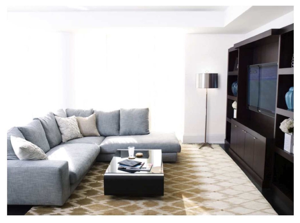 Mix of masculine and modern living - Contemporain - Salon - Seattle ...