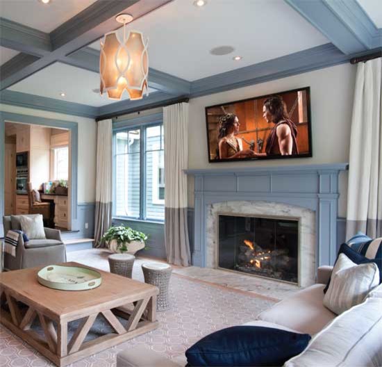 MLB Allstar Apple Controlled Home - Modern - Living Room - Chicago - by ...