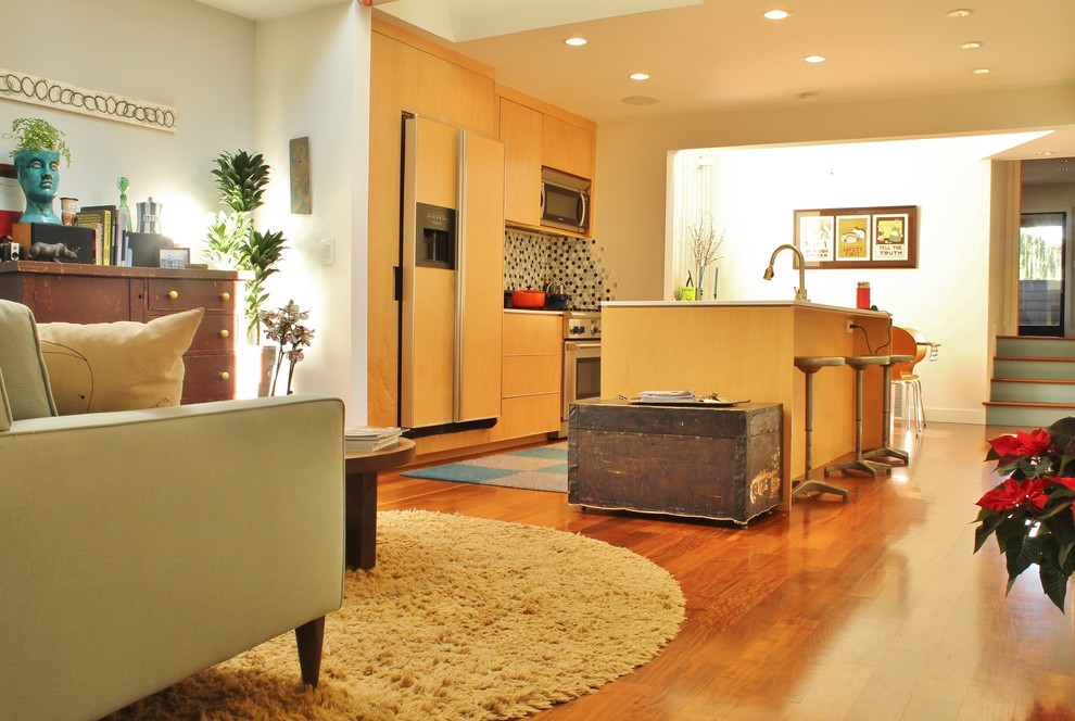 Mod and Clean Meets Whimsy - Eclectic - Living Room - Seattle - by ...