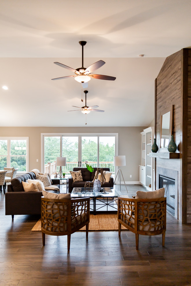 Model by Benchmark Homes in St. Louis - Transitional - Living Room - St ...