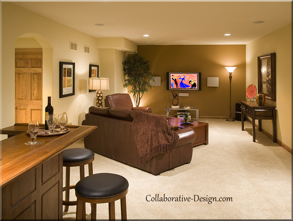Model Home for Mark Carstensen Construction - Traditional - Living Room ...