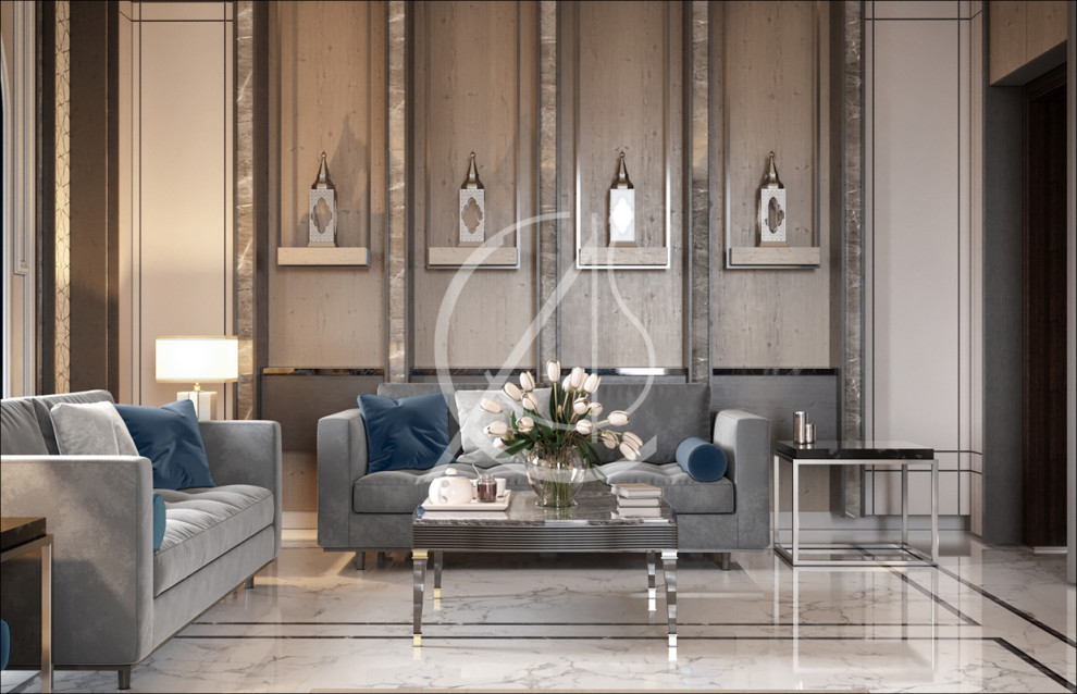 Modern Arabic Majlis Design - Moderno - Salón - Otras zonas | Houzz