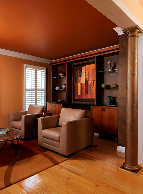 Modern Arts and Crafts style all custom - Fusion - Living Room - DC ...