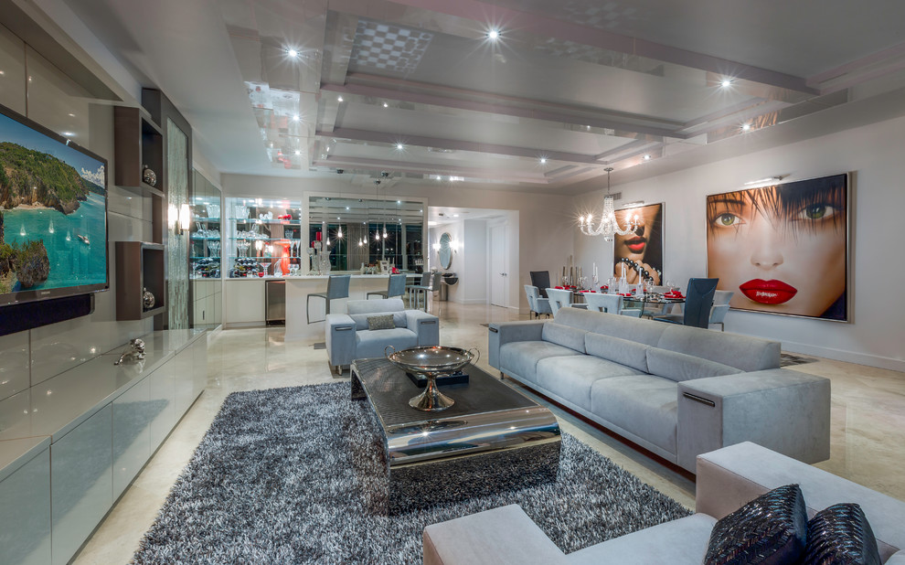 Modern Boca Raton Condo - Modern - Living Room - Miami - by Zelman ...
