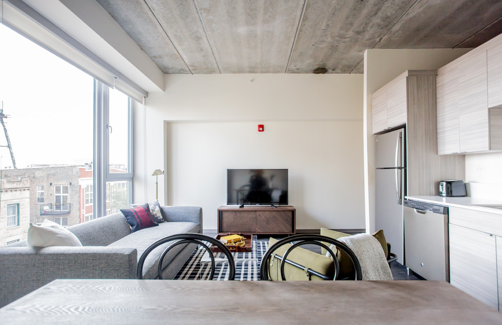 Modern Boho Loft - Modern - Living Room - Chicago - by User | Houzz