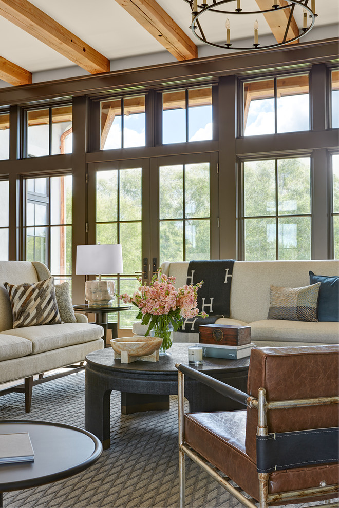 Modern English Tudor - Living Room - Minneapolis - by Vivid Interior ...