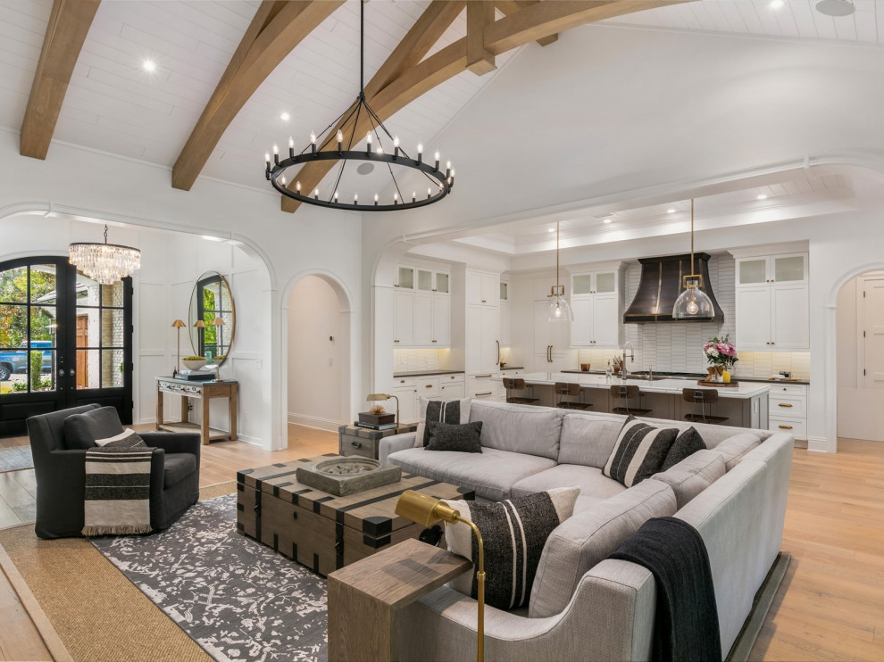 Modern Farmhouse in Winter Park Florida - Farmhouse - Living Room - Orlando - by Element Home ...