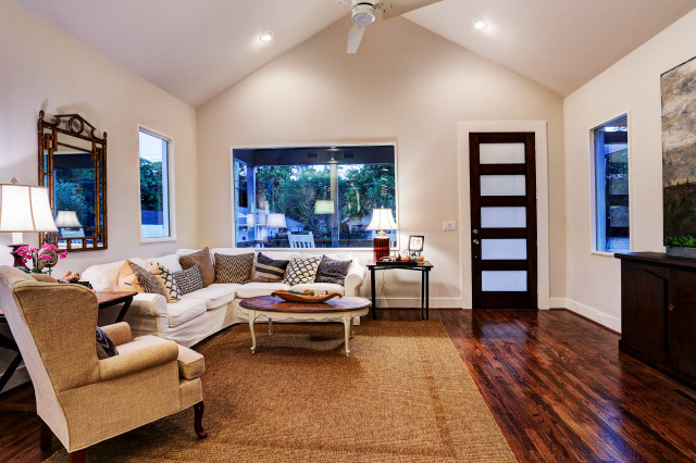 Modern Farmhouse Living Room in Houston, Texas - Living Room - Houston ...