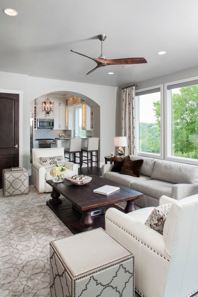 Modern French Guest House - Traditional - Living Room - Austin - by ...