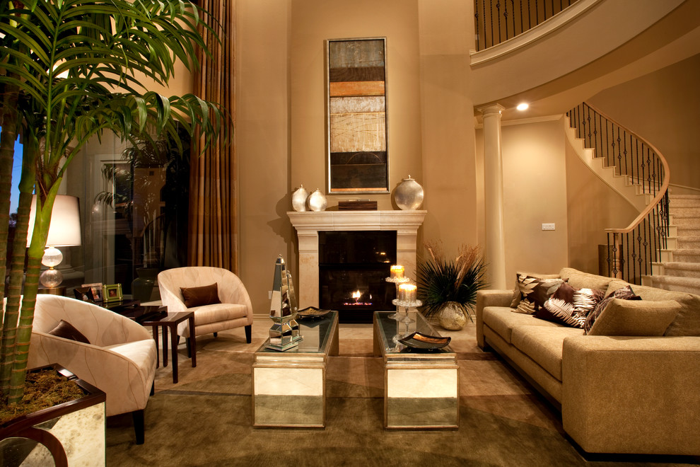 Modern Glam - Contemporary - Living Room - Houston - by Eklektik ...