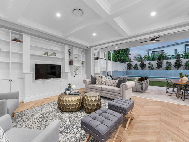 Modern Hamptons Style Contemporary Living Room Brisbane by Intrim Group Pty Ltd Houzz UK