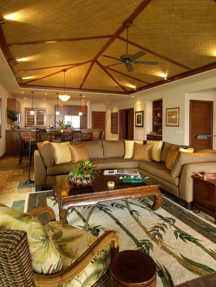 Modern Hawaii Beach Cottage - Tropical - Living Room - Hawaii - by Fine ...