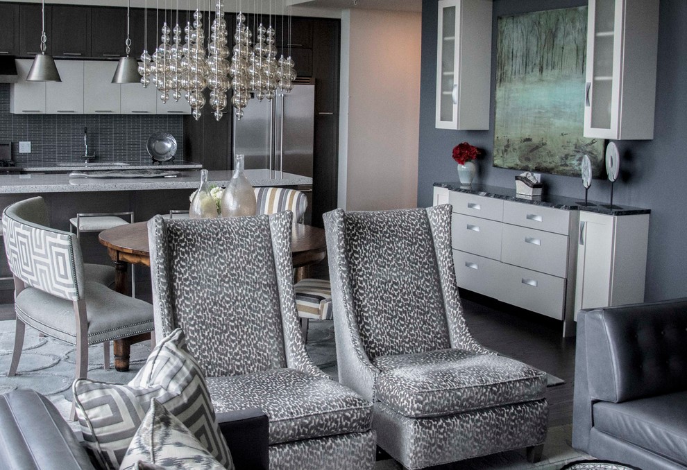 Modern High Rise Condo - Contemporary - Living Room - Atlanta - by ...