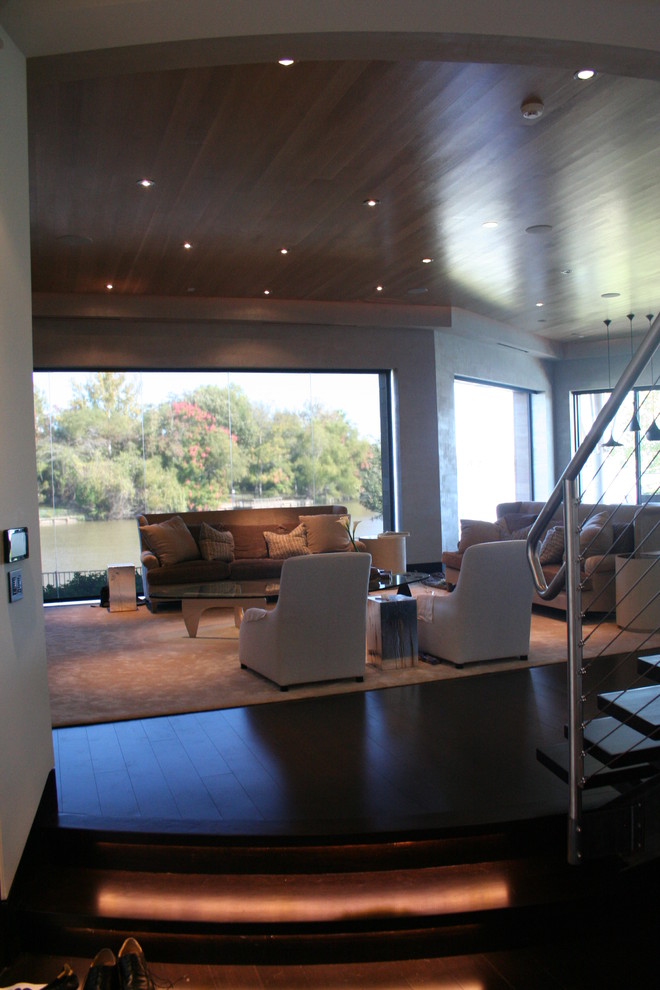 Modern Houston Home - Modern - Living Room - Houston - by Premier ...