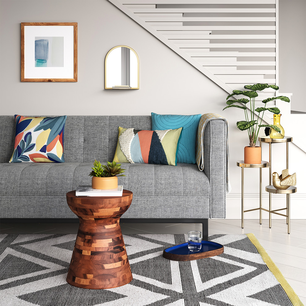 Modern Living Room with Pops of Color Collection - Modern - Living Room ...