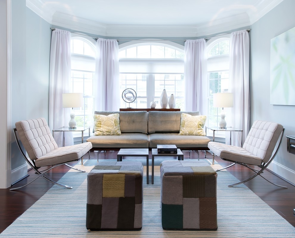 Modern meets traditional home in the suburbs - Modern - Living Room ...