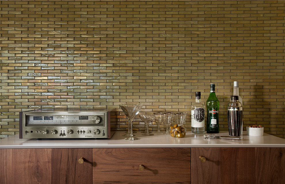 Modern mosaic feature wall - Contemporary - Living Room - Phoenix - by ...