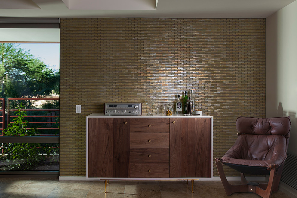 Modern mosaic feature wall - Contemporary - Living Room - Phoenix - by ...