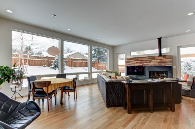 Modern Ranch addition - Modern - Living Room - Grand Rapids - by ...