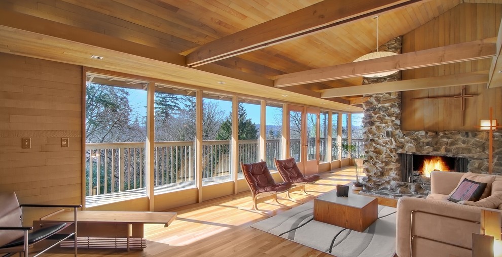 Modern restoration - living room - Modern - Living Room - Seattle - by ...