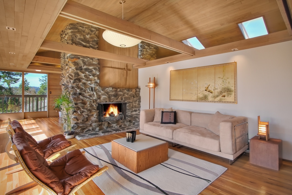 Modern restoration - living room - Modern - Living Room - Seattle - by ...