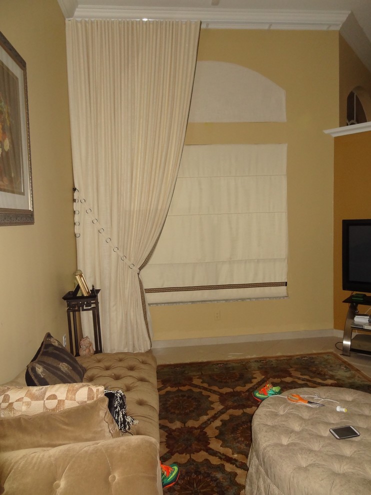 Modern ripple fold drapes with a classic twist - Living Room - Other ...