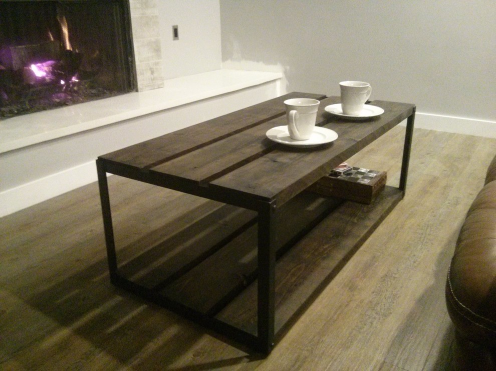Modern Rustic Coffee Table - Rustic - Living Room - Vancouver | Houzz