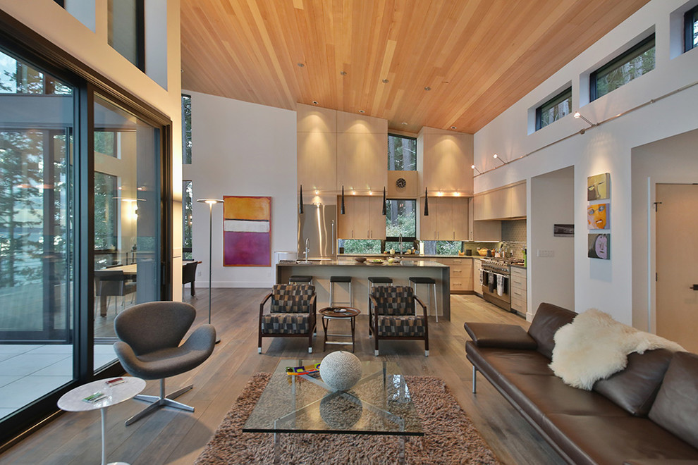 Modern Useless Bay Shores Residence - Modern - Living Room - Seattle ...