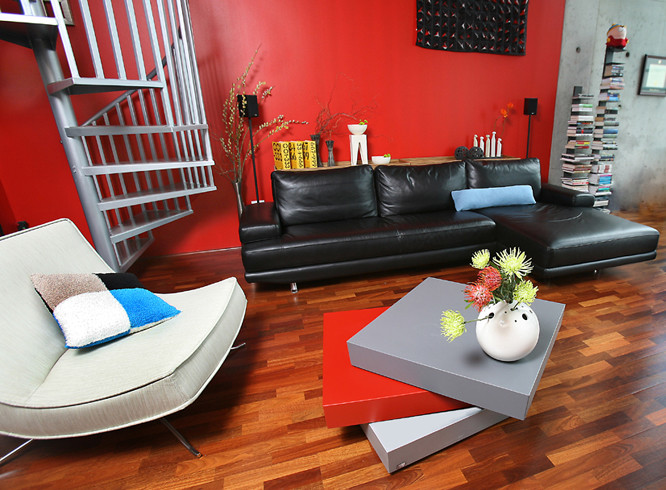 Mondrian Loft living room - Modern - Living Room - Los Angeles - by ...