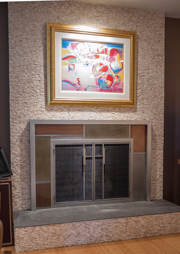 Mondrian Style Fireplaces - Eclectic - Living Room - DC Metro - by ...