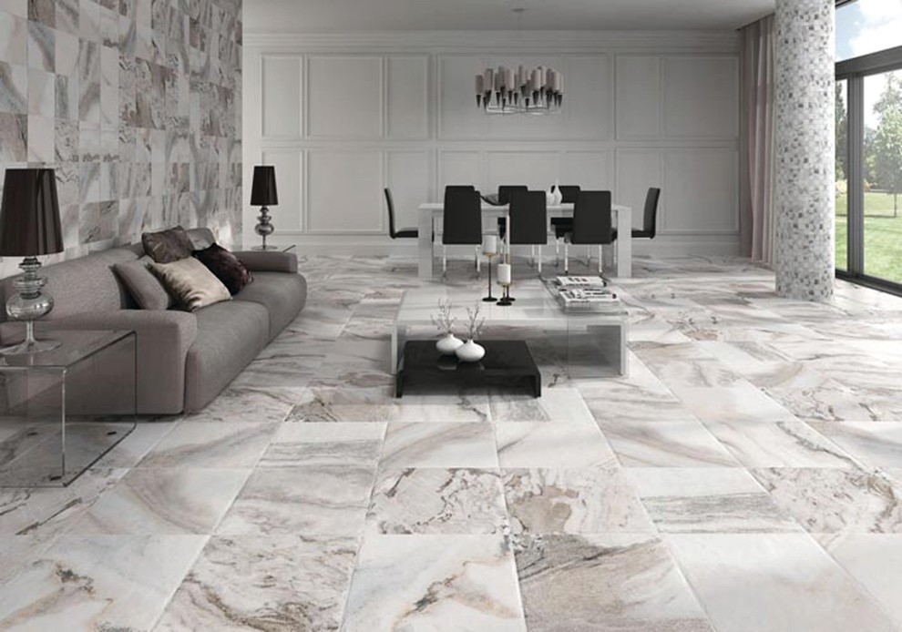 Montana Porcelain Tile 20x20, 10x20, 10x10 - Modern - Living Room ...