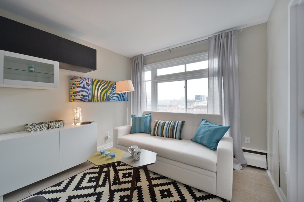 Montreal Micro Condo 289 Square Feet - Modern - Living Room - Montreal ...