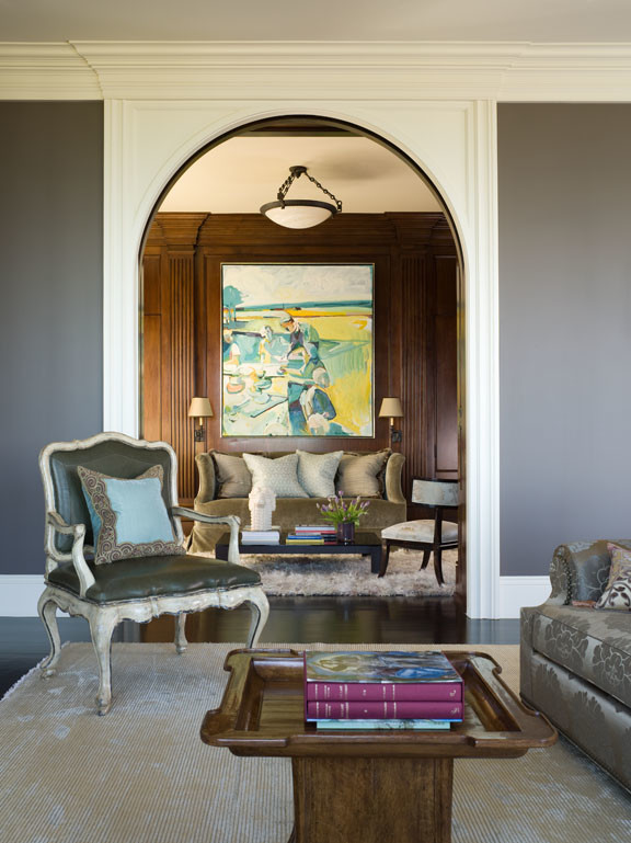 Moody Traditional Interiors - Traditional - Living Room - San Francisco ...