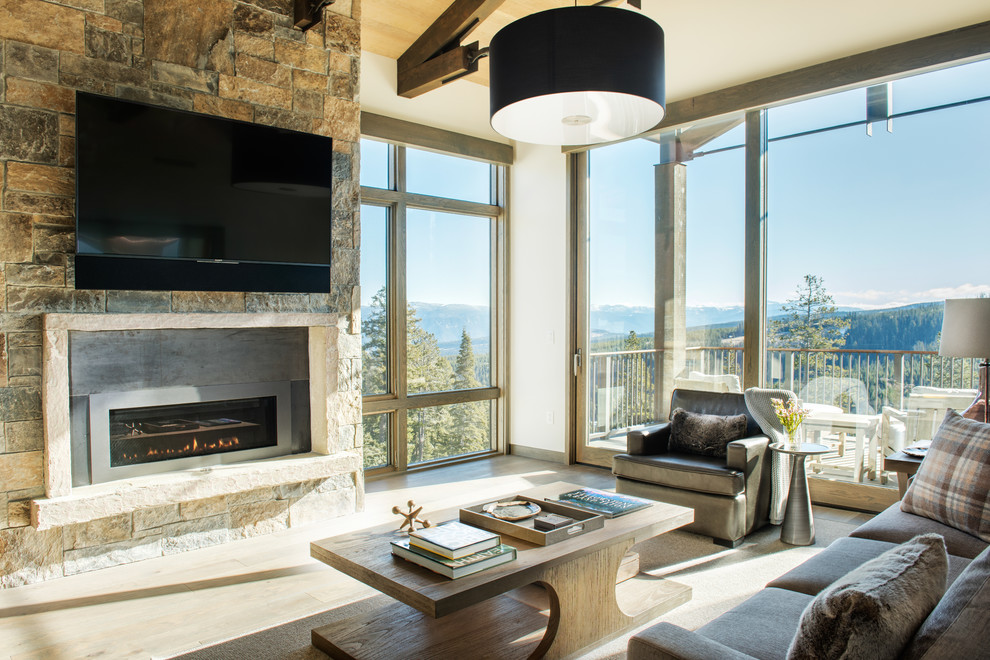 Mountain Modern - Rustic - Living Room - Other - by SAV Digital ...