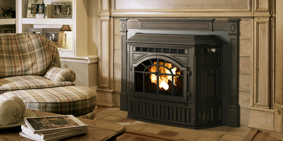 Mt Vernon AE Pellet Fireplace Insert - Contemporary - Living Room - Seattle - by Quadra-Fire ...