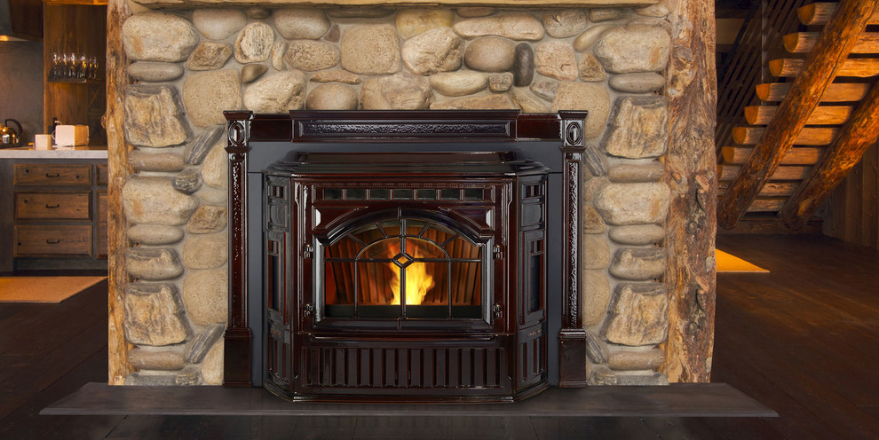 Mt Vernon E2 Pellet Fireplace Insert - Contemporary - Living Room - Seattle - by Quadra-Fire ...