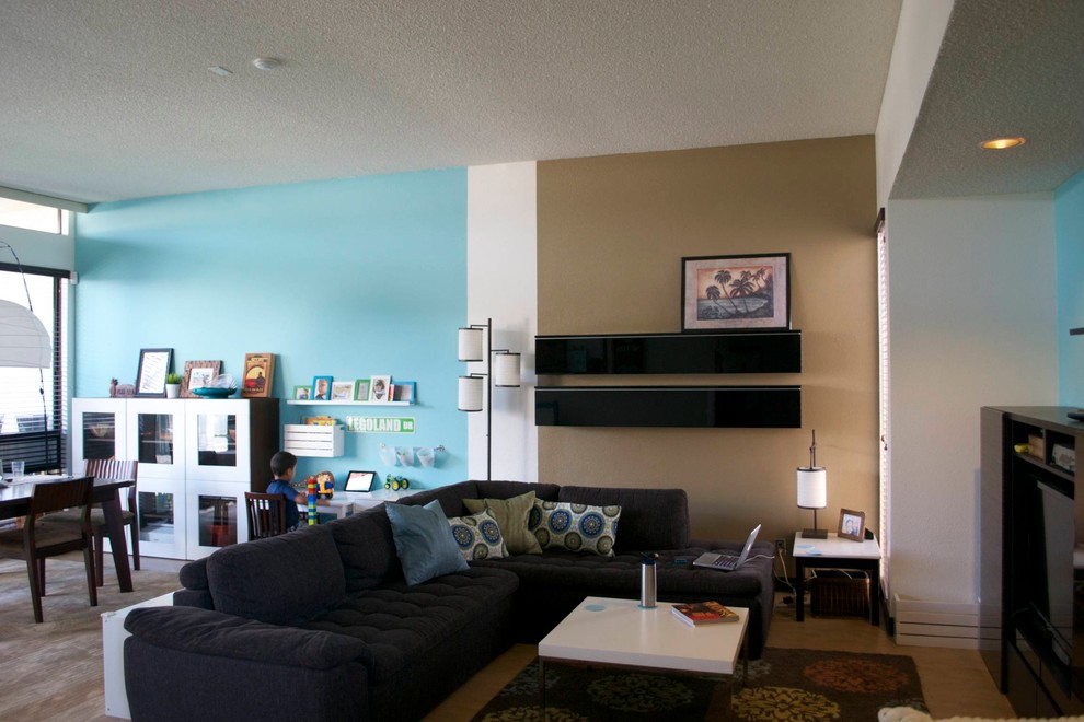 Multi-use living room - Contemporary - Living Room - San Diego | Houzz
