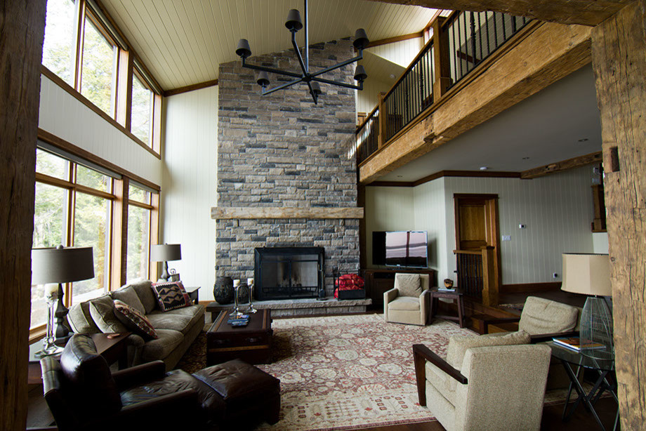Muskoka Cottage - Rustic - Living Room - Toronto - by Centrix Building ...