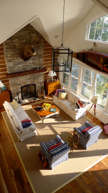 Muskoka Cottage - Traditional - Living Room - Toronto - by Taylor Made ...